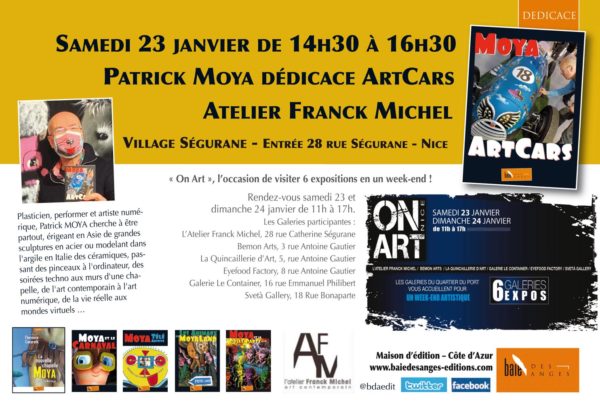 Samedi 23 janvier de 14h30 à 16h30 Patrick Moya dédicace ArtCars – Baie ...
